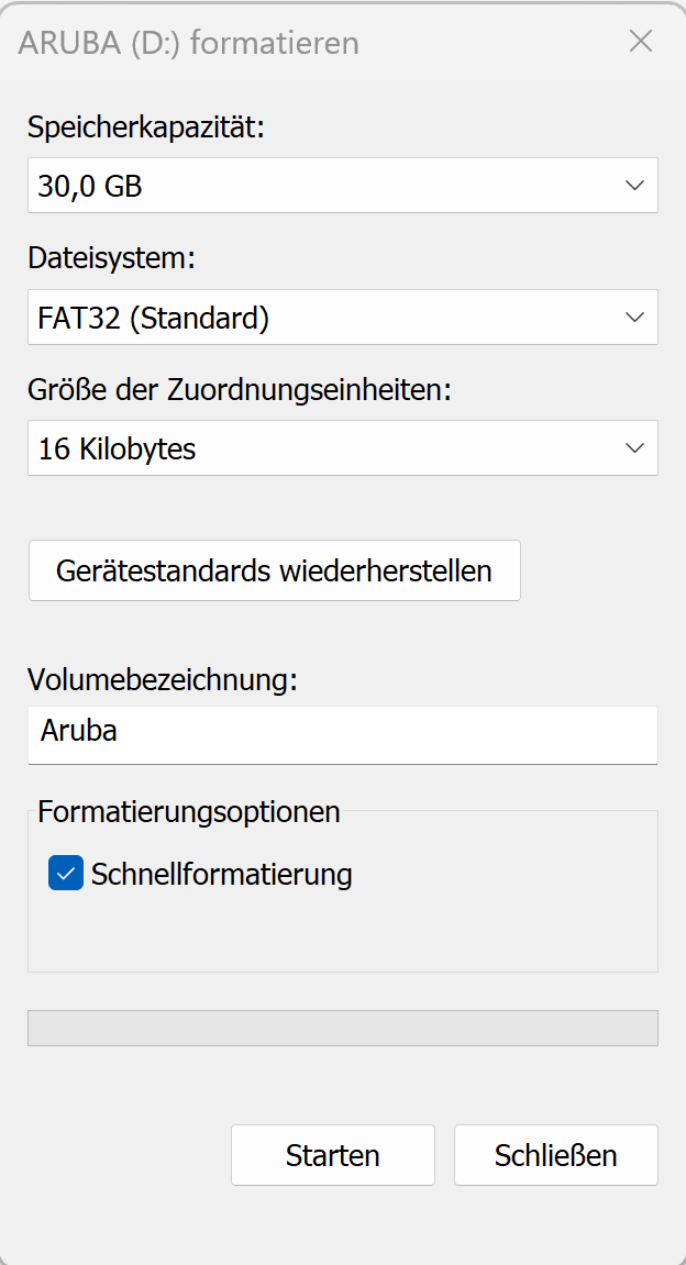 Update eines HPE Aruba Switches mit AOS-CX und einem USB Stick – Troublenet